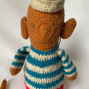 Vintage Handmade 11” Monkey Doll - Etsy