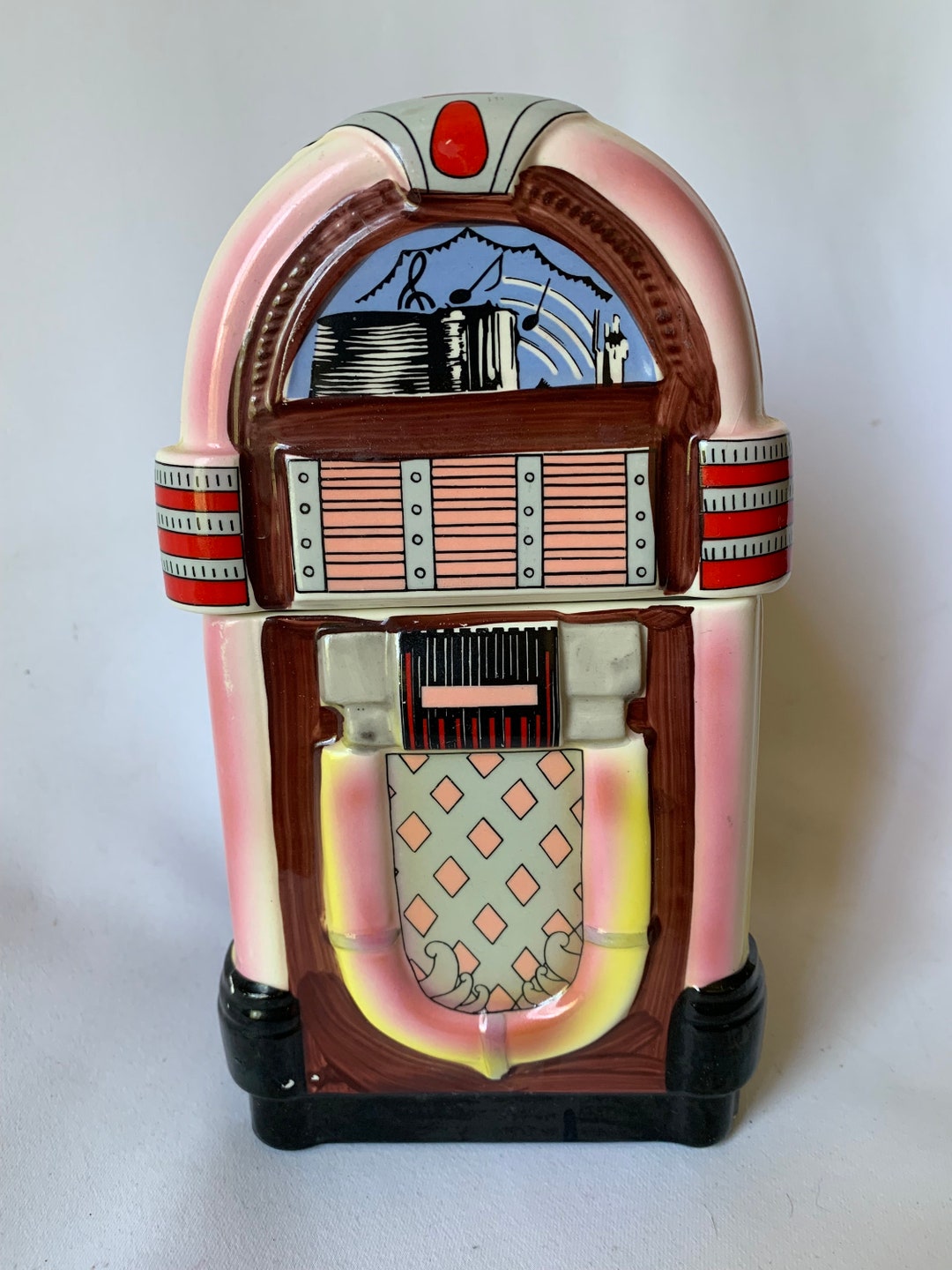 1986 8” Ceramic Juke Box Container - Etsy