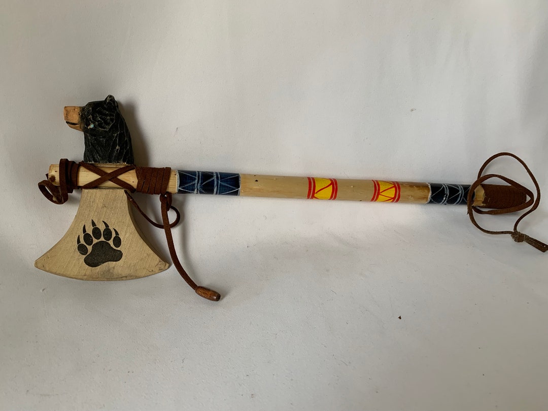 Hand Carved 17 Wooden Tomahawk Axe - Etsy