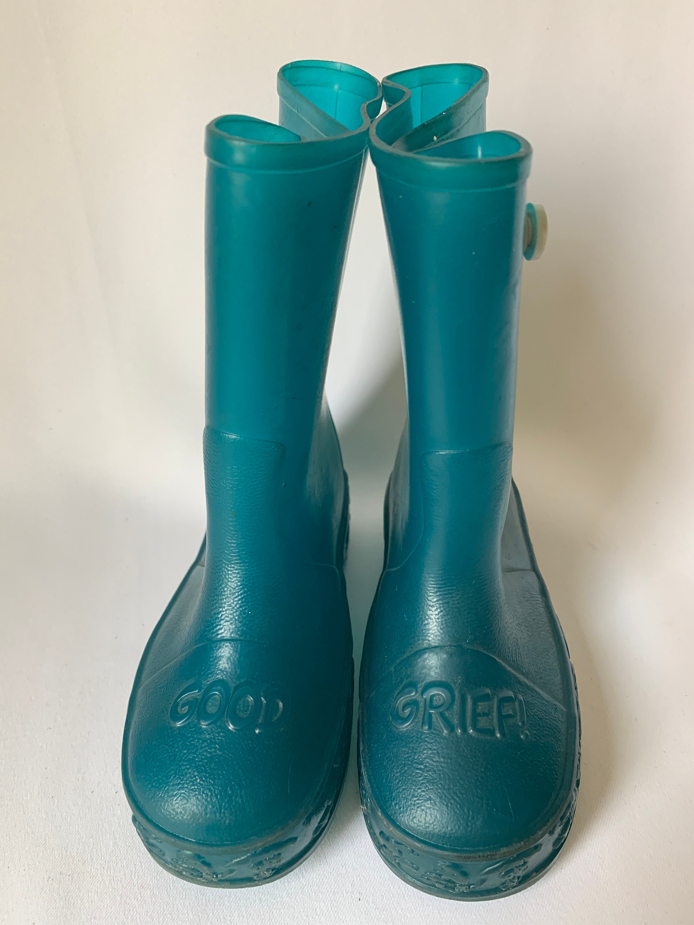 1965 Blue Snoopy Rain Boots - Etsy