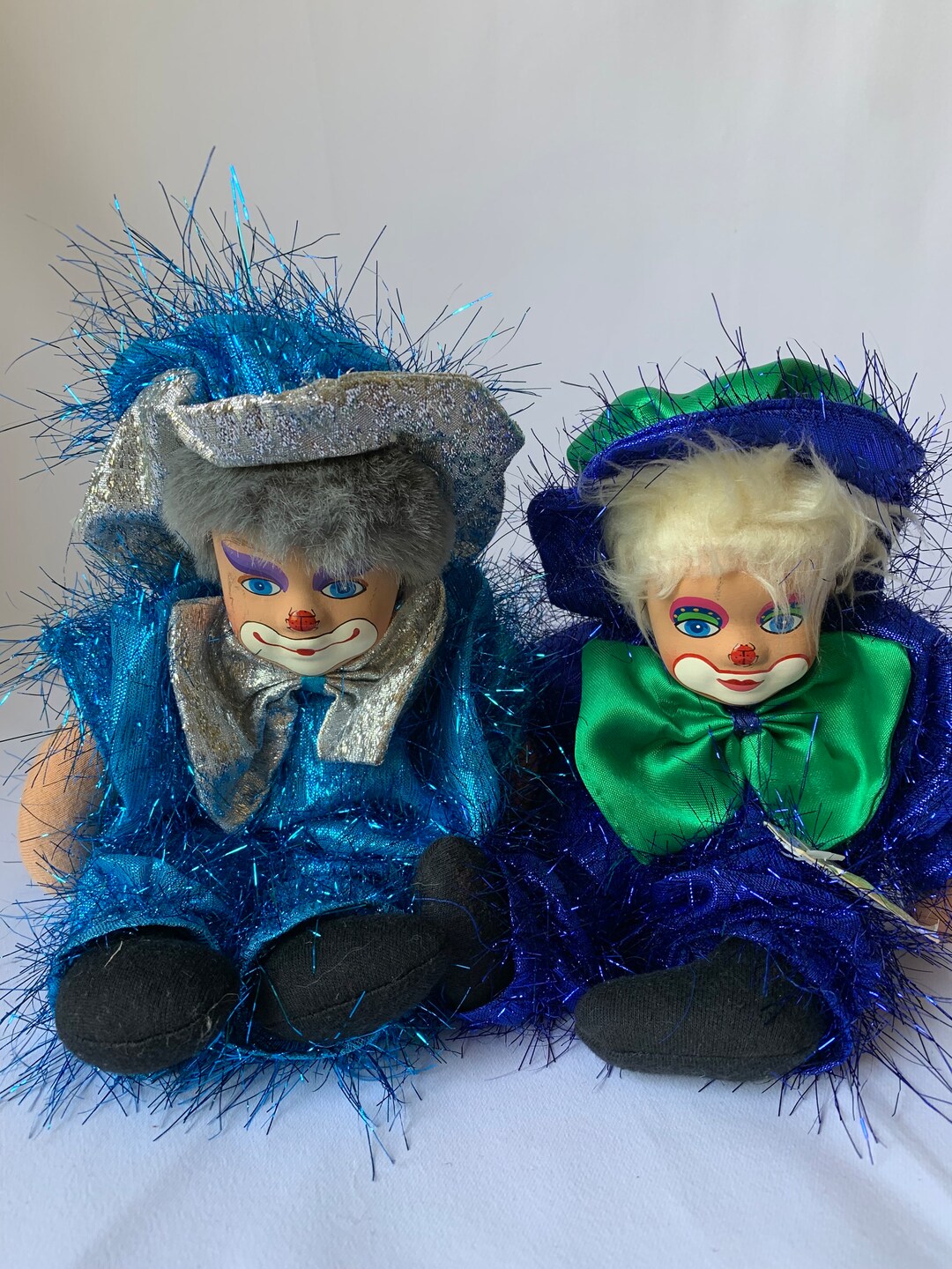 2 9” Clown Figurines - Etsy