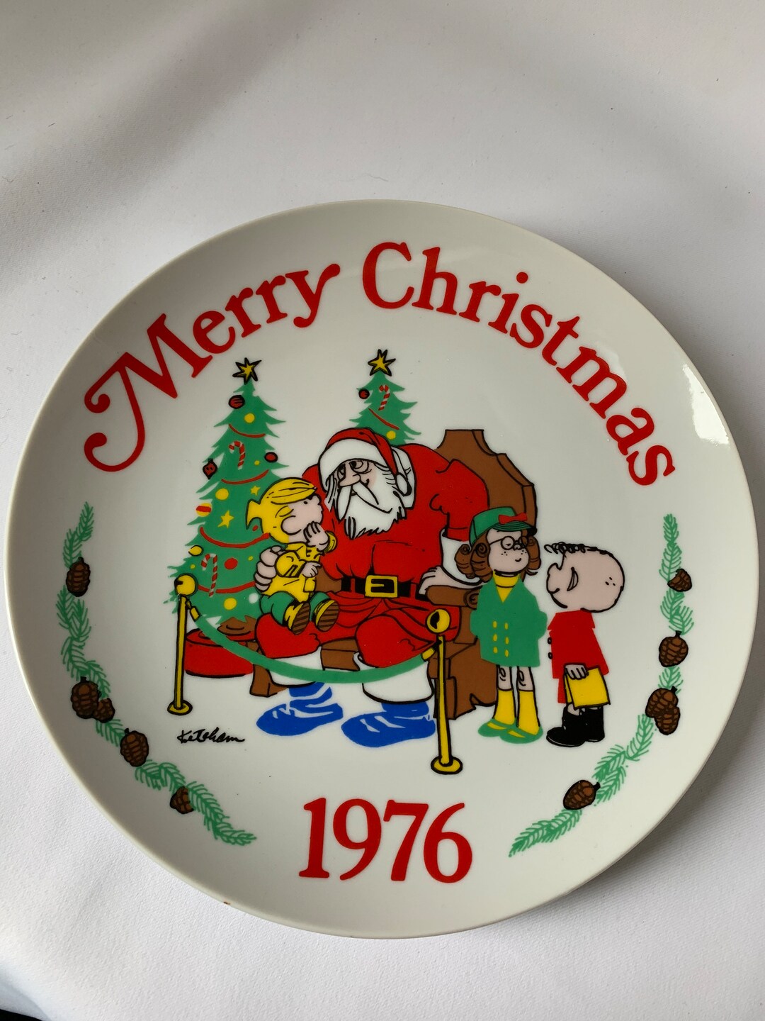 Vtg Dennis the Menace Xmas Plate - Etsy