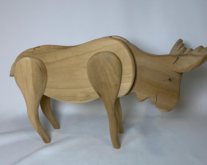 Handcarved Wooden Pooping Moose Candy Dispensor - Etsy