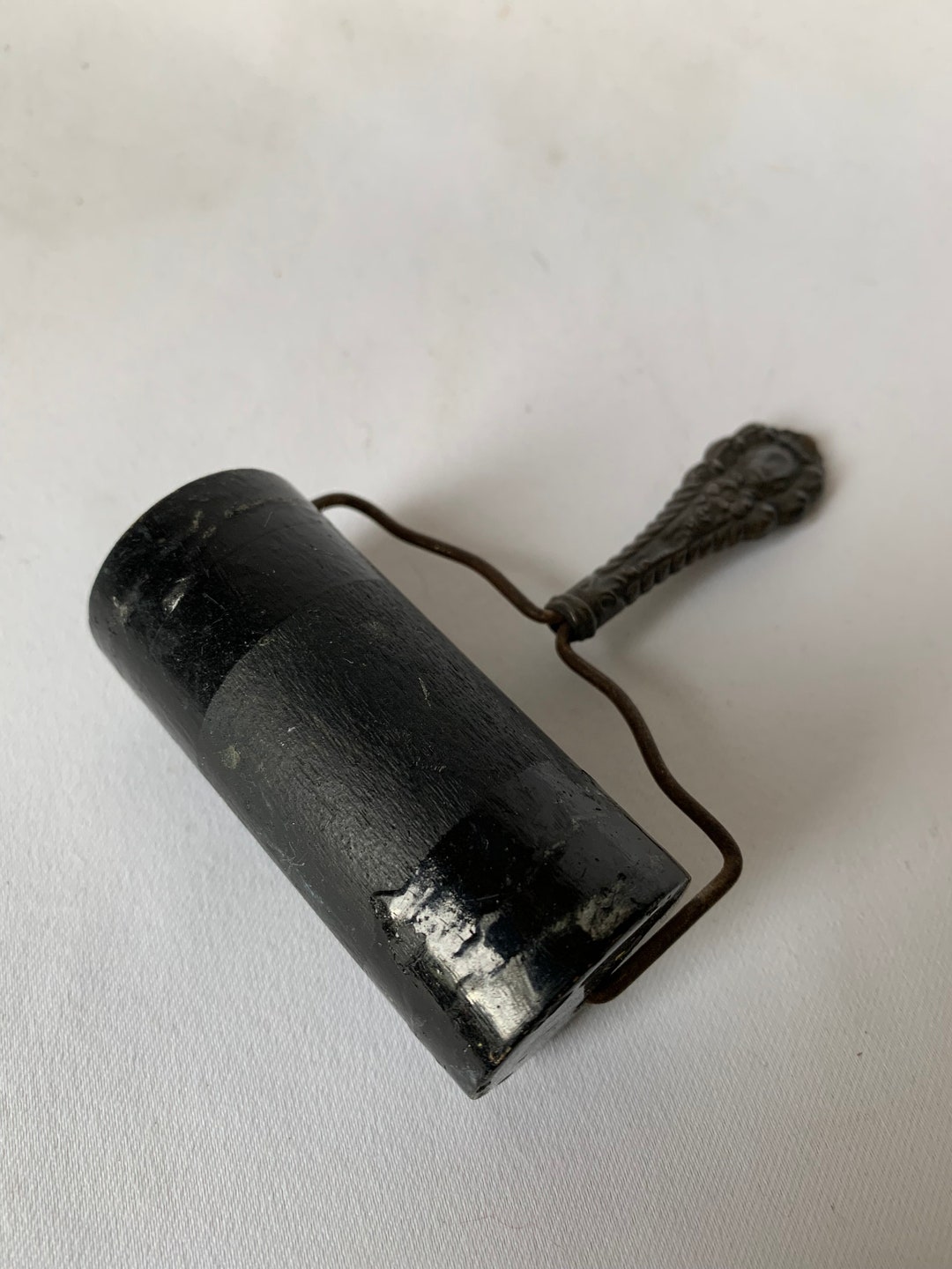 Vintage Wooden Ink Roller Blotter With Silver Handle. - Etsy
