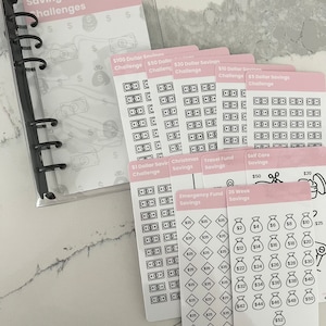 Savings Challenge Bundle - Etsy