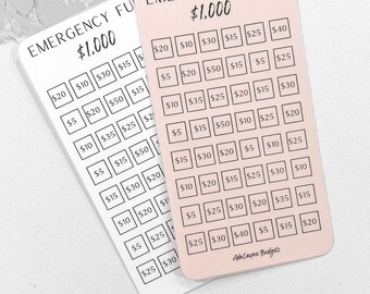 1000 Savings Challenge Emergency Fund Sinking Fund - Etsy
