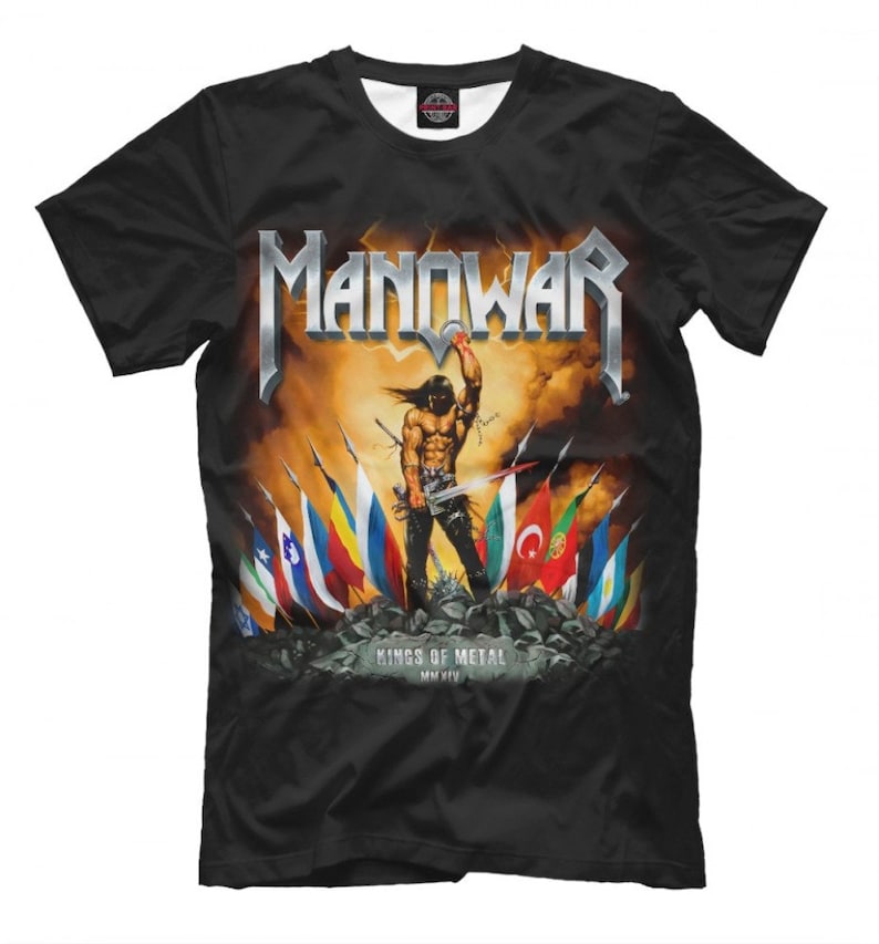Manowar T-Shirt Heavy Metal Tee Men's Women's All | Etsy