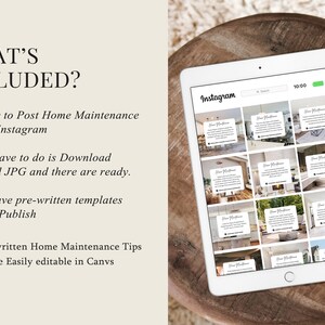 Home Maintenance Tips, Social Media Posts, Instagram Posts, Editable in ...