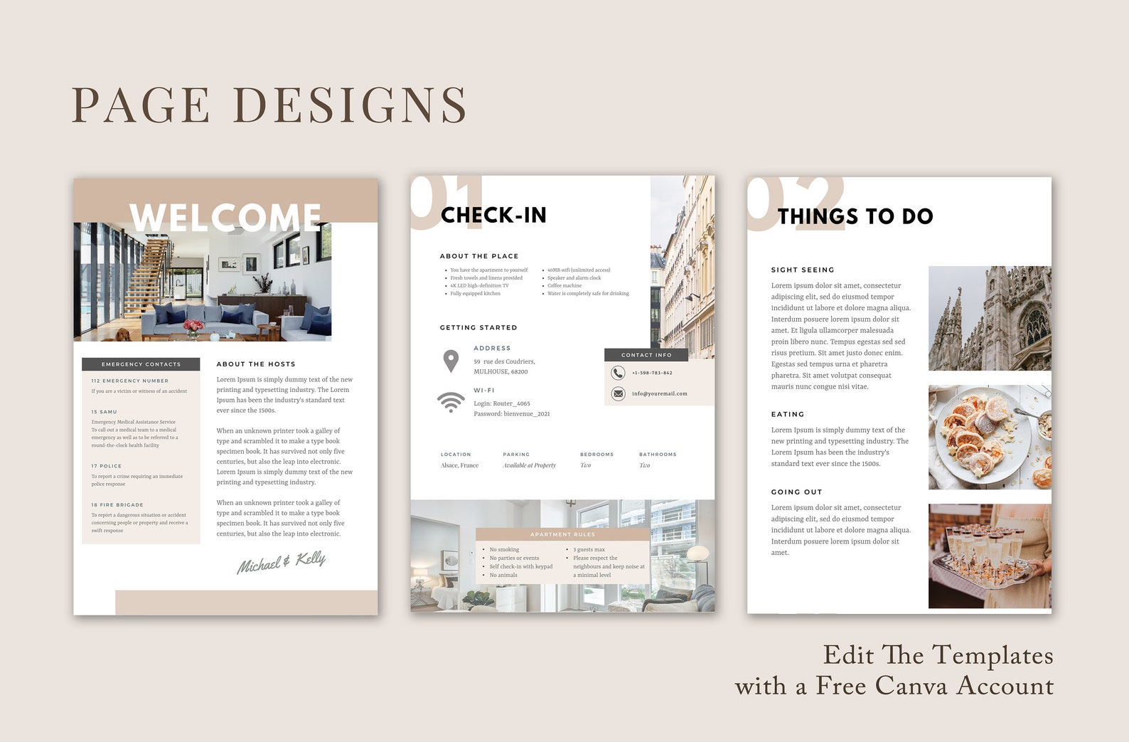 Airbnb Host Welcome Book, Host Guide, Home Rental Booklet, Home Rental ...