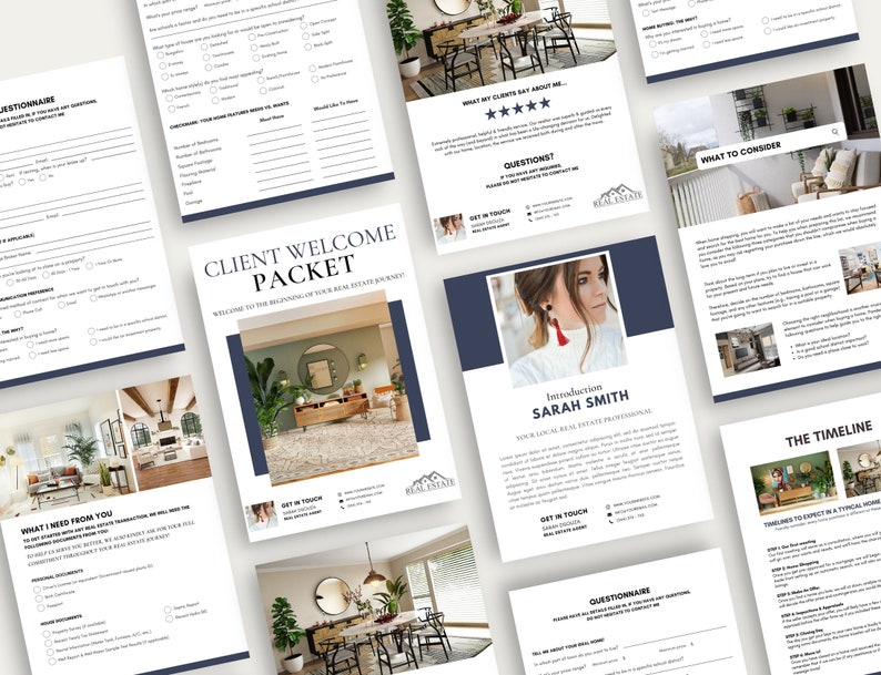 Real Estate New Client Packet, Welcome Guide, Buyer Guide, Buyer Survey ...