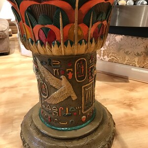 Egyptian Column Table - Etsy UK