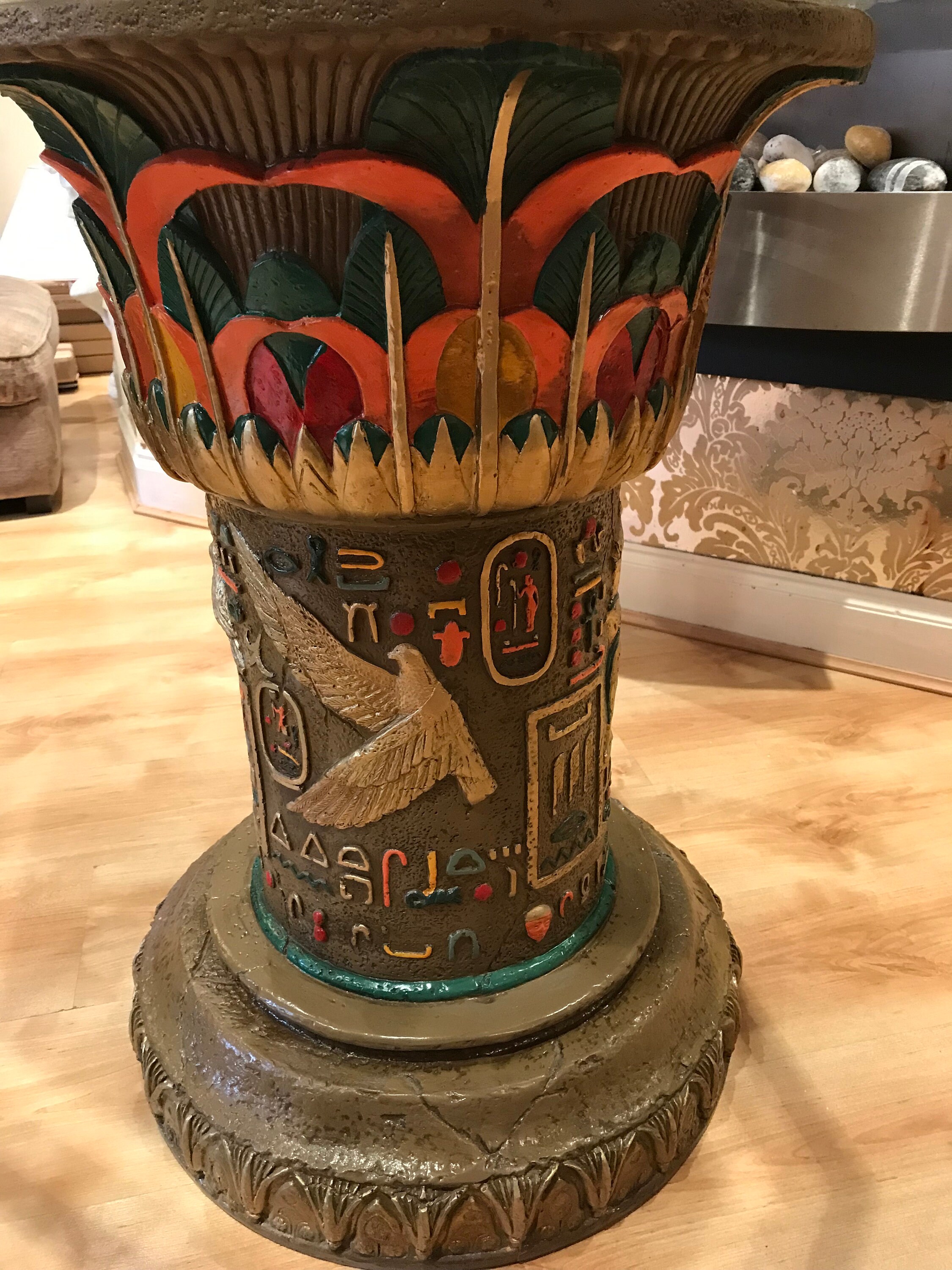 Egyptian Column Table - Etsy UK