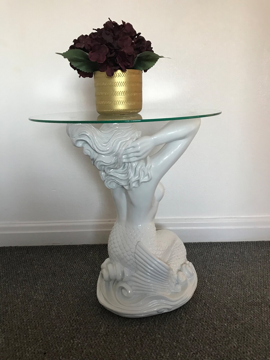 Side Coffee Table Mermaid White - Etsy