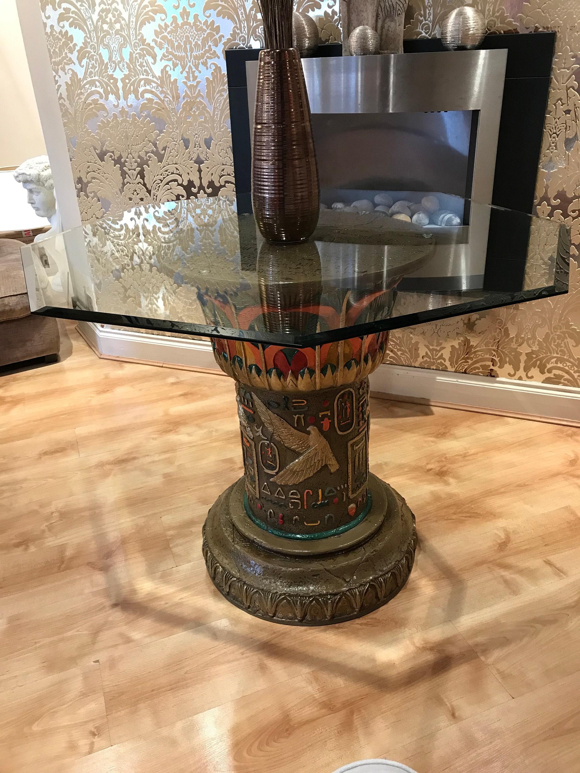 Egyptian Column Table - Etsy UK