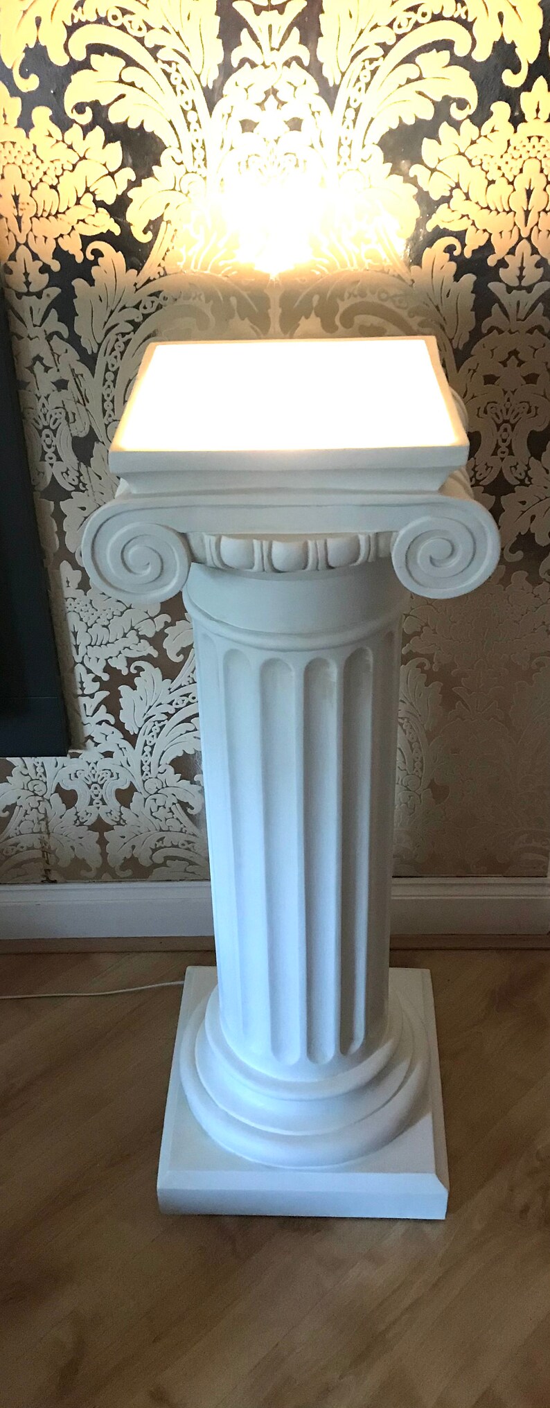 Greek Column Floor up Lamp - Etsy