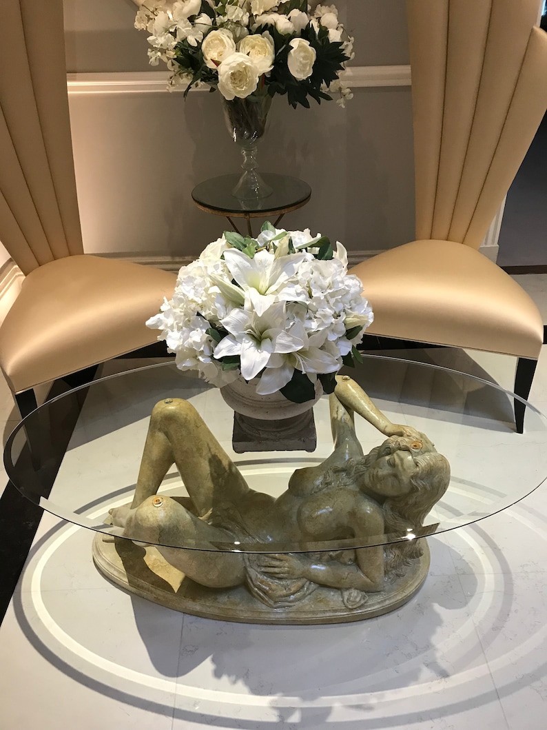 Lying Naked Woman Coffee Table Marble Effect - Etsy Hong Kong