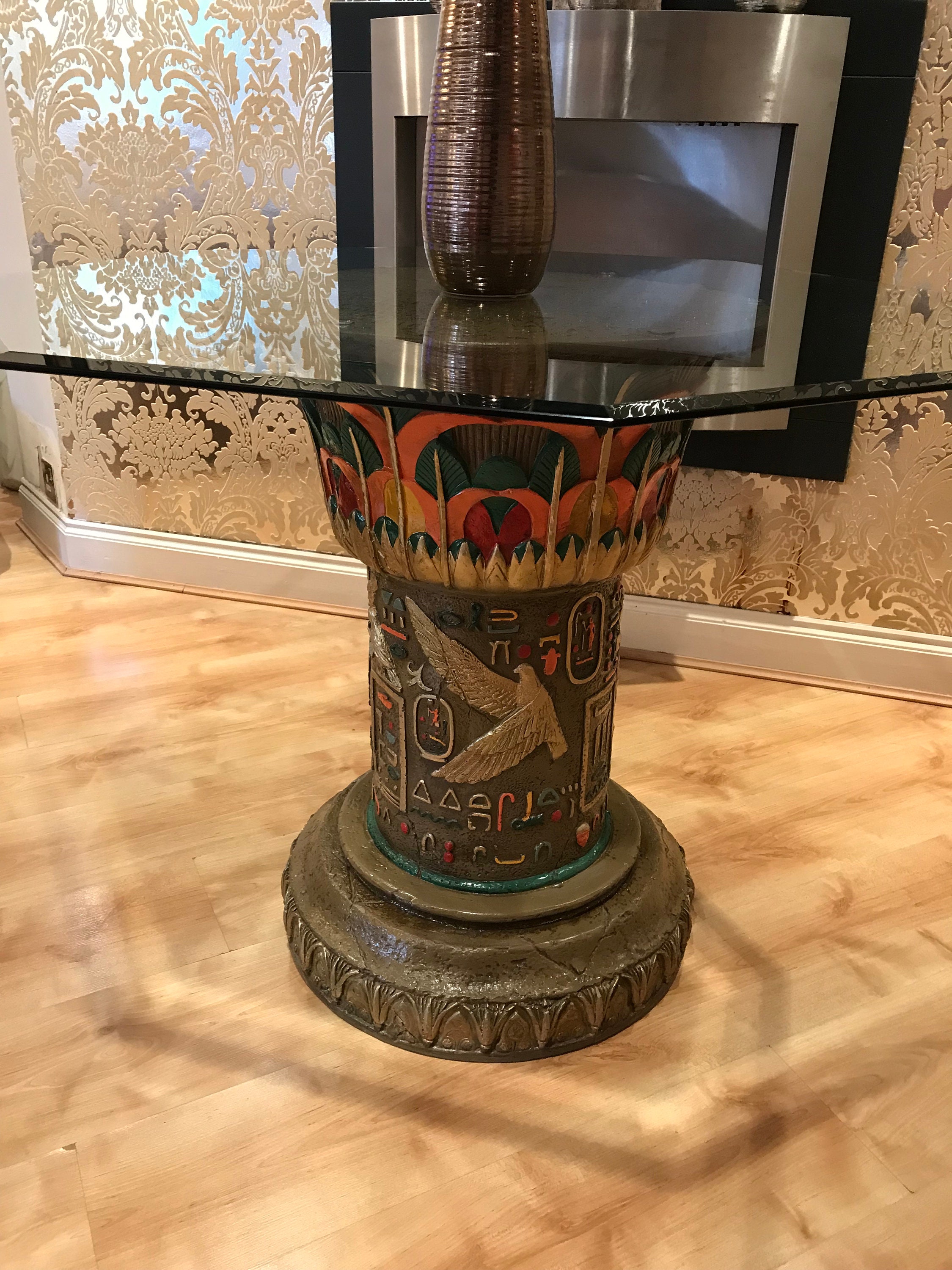 Egyptian Column Table - Etsy UK