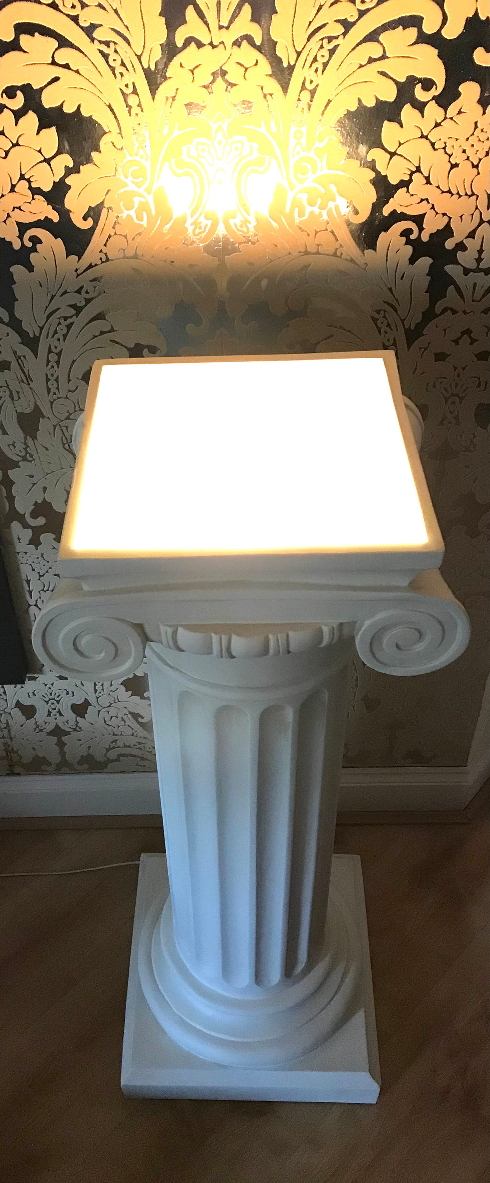 Greek Column Floor up Lamp - Etsy
