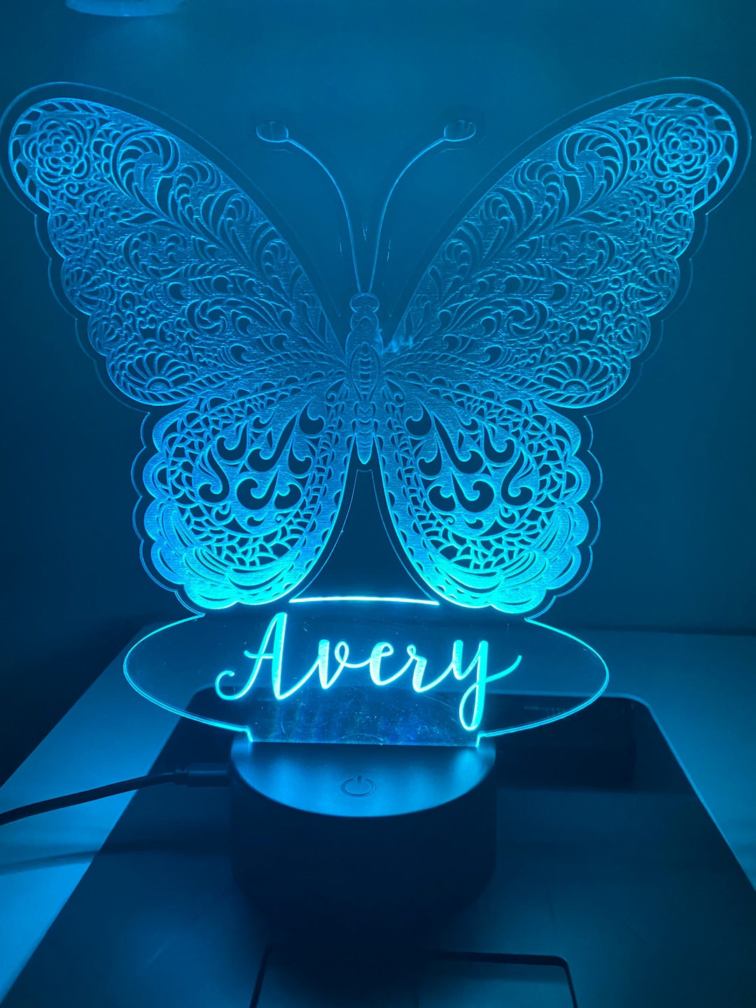 LED Engraved Acrylic Lamp/night Light - Etsy