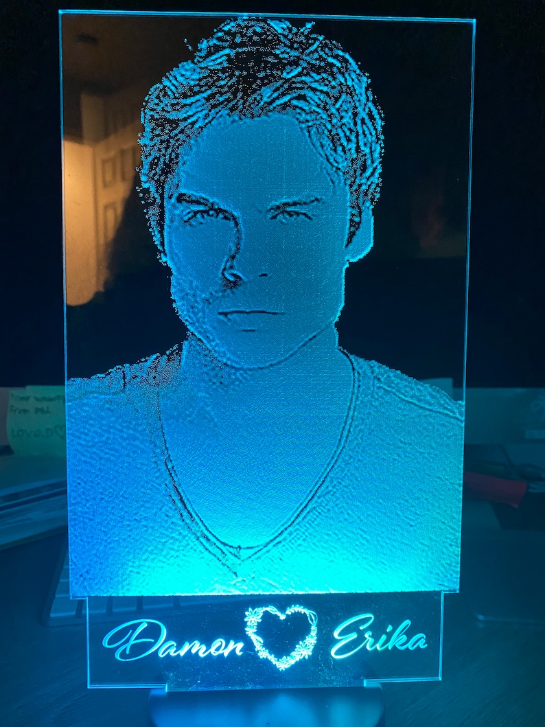 LED Engraved Acrylic Lamp/night Light - Etsy