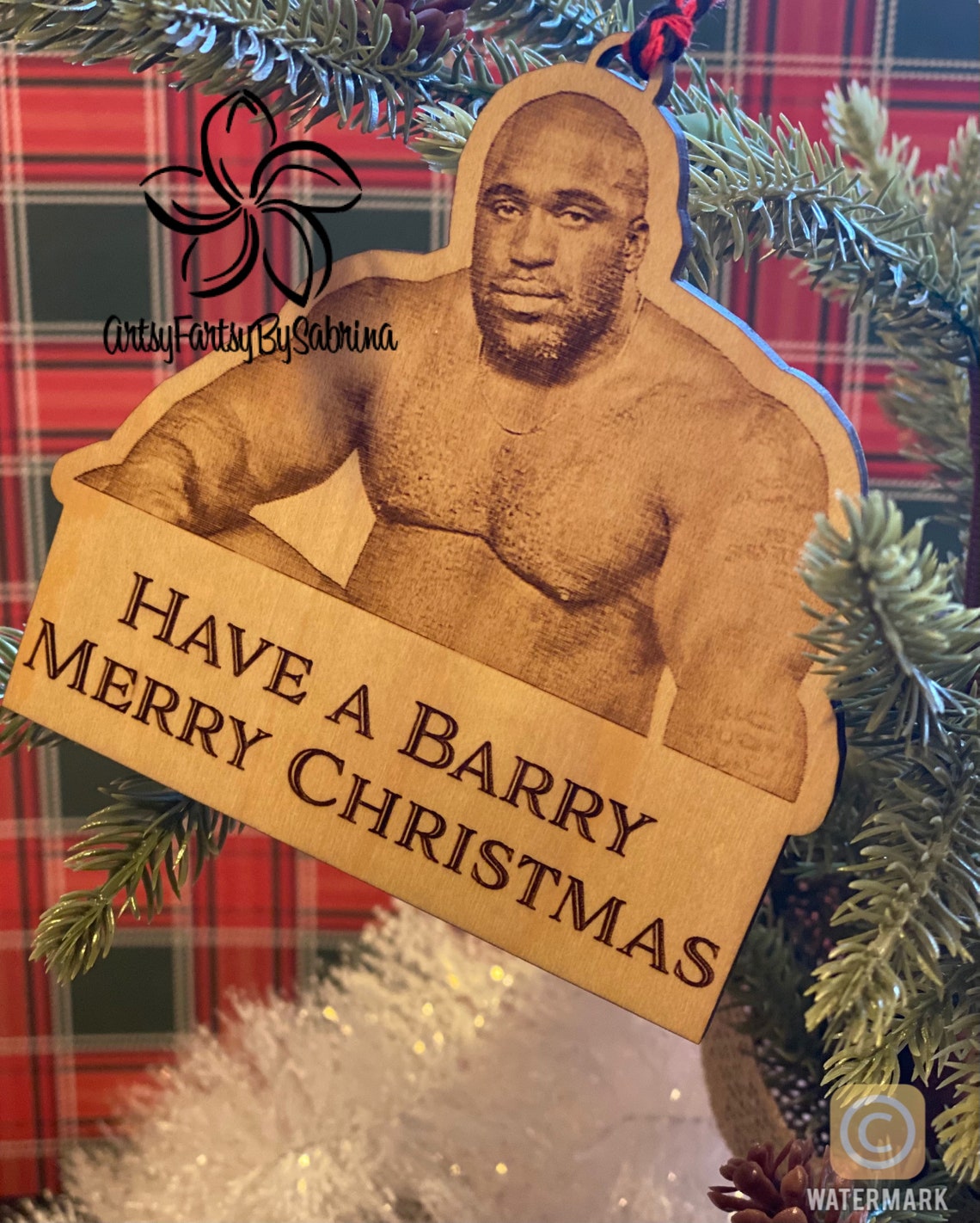 Barry Wood Ornament - Etsy