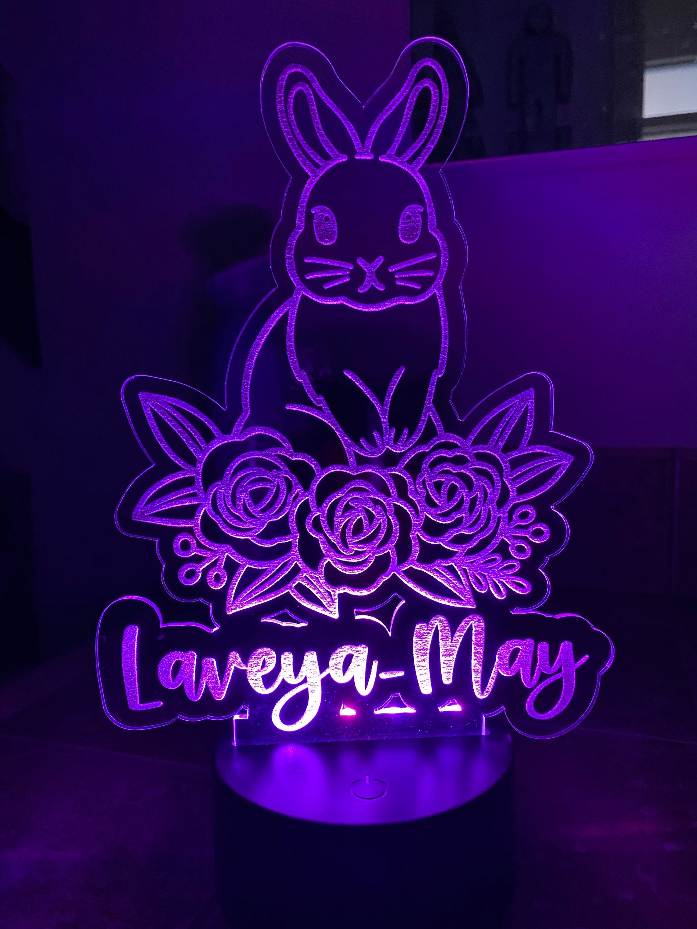 LED Engraved Acrylic Lamp/night Light - Etsy