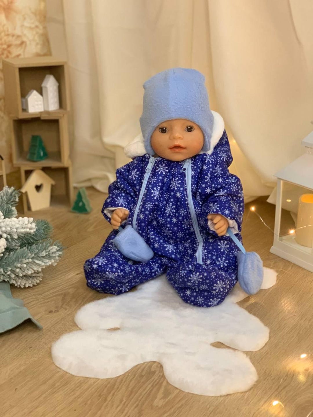 17 Inch Doll Winter Snowsuit, Baby Doll Outfit With Hat and Mittens ...