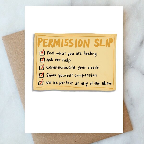 Permission Slip - Etsy