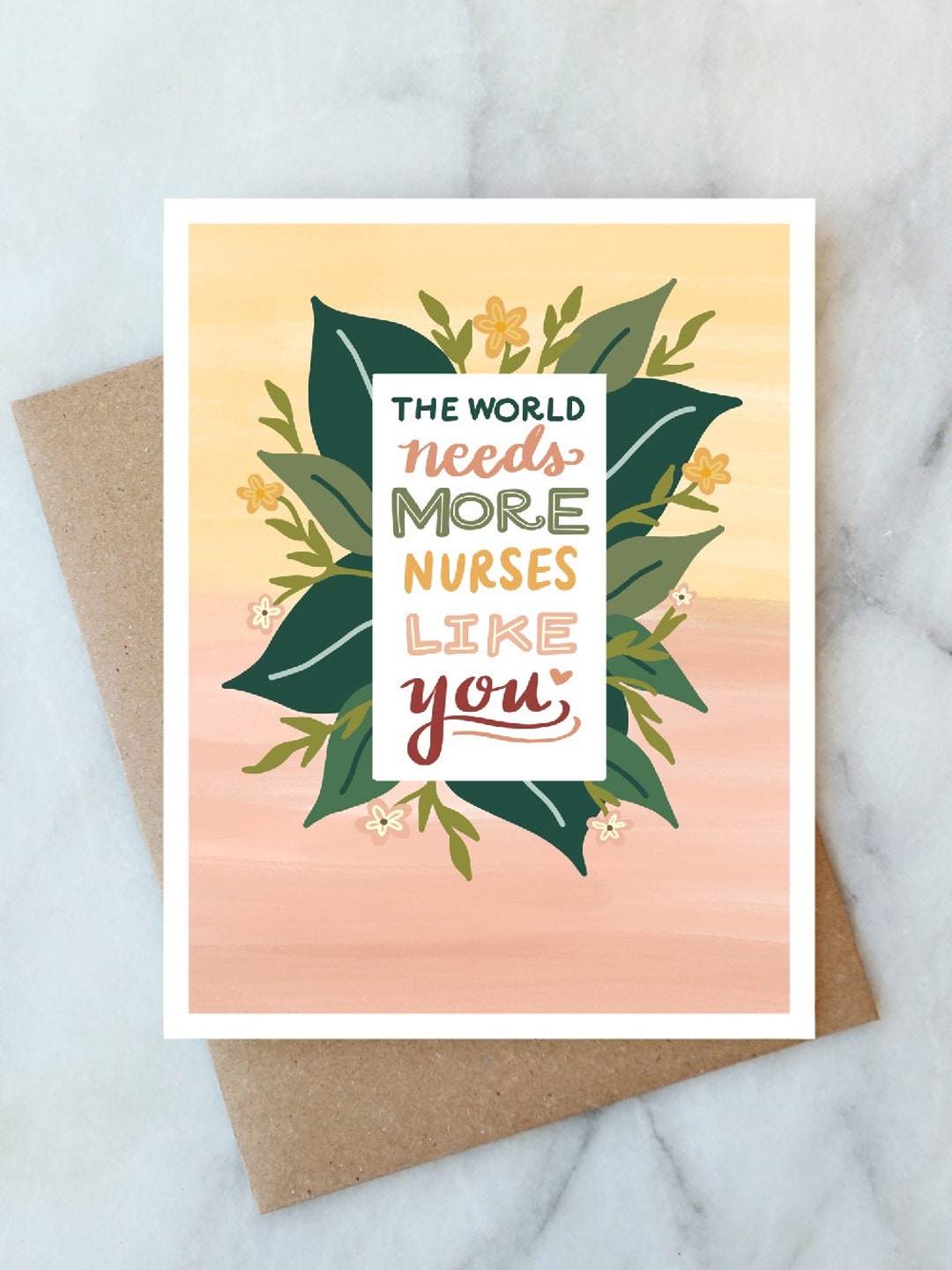 Nurse Thank You Card Nurse Appreciation Card Nursing Card More Nurses ...