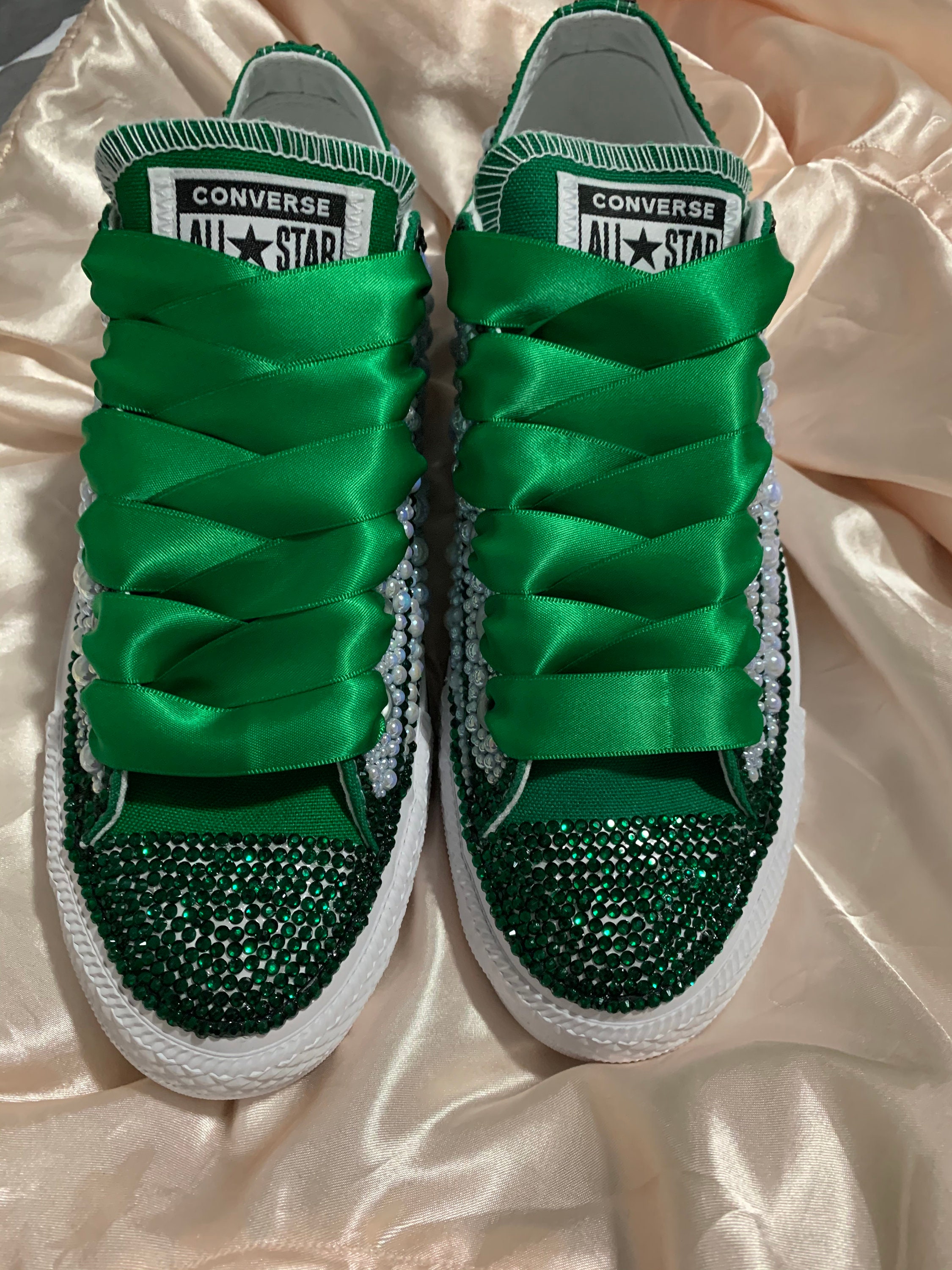 Custom Bling Converse - Etsy