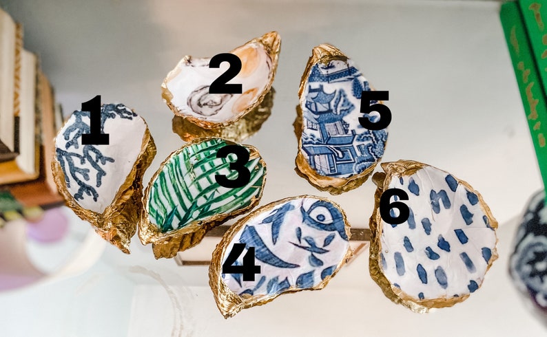 Decoupage Oyster Keychain | Etsy