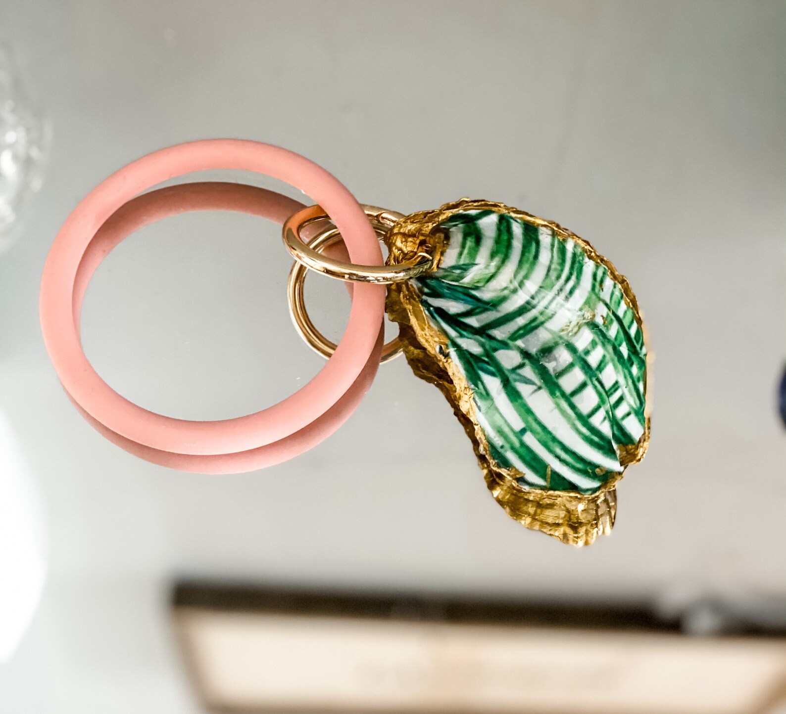 Decoupage Oyster Keychain - Etsy