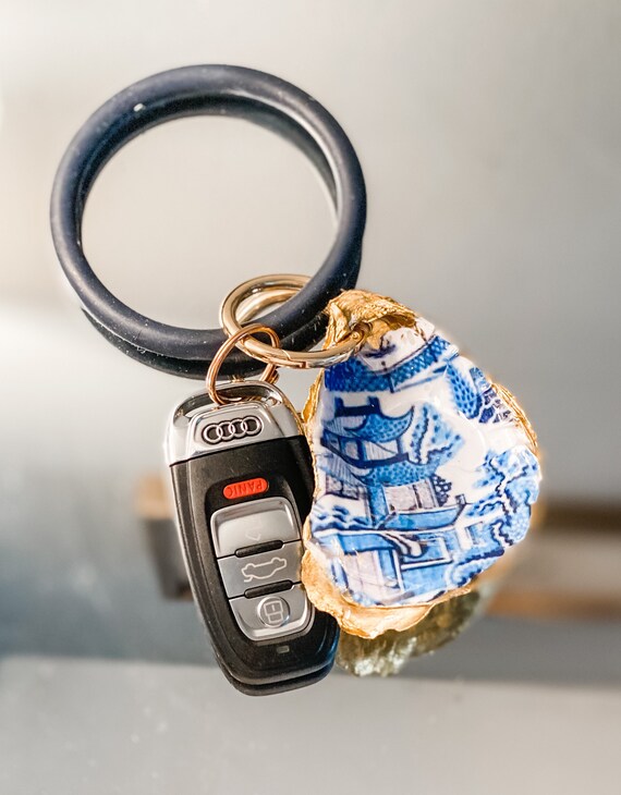Decoupage Oyster Keychain | Etsy