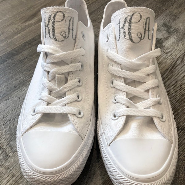 Monogram Converse - Etsy