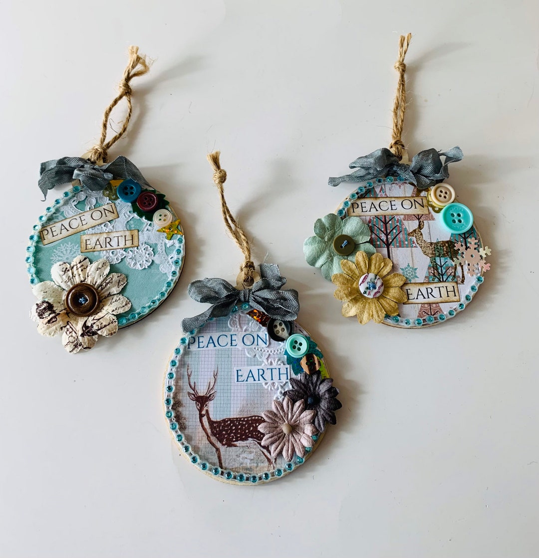 Cottagecore Christmas Ornaments(set of 3) - Etsy