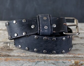 Wide Studded Belt - Etsy