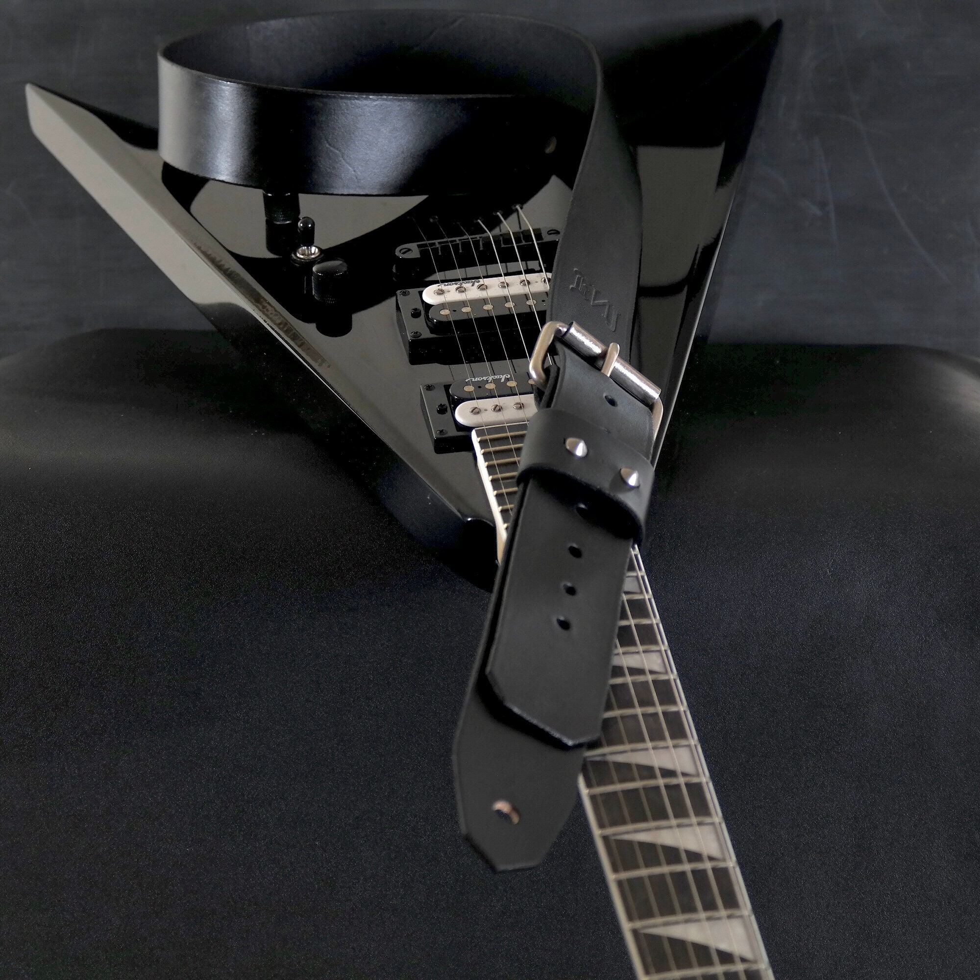 Custom Leather Guitar Strap. BUCKLE. Handmade. 2 Inches Wide. - Etsy