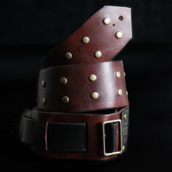 Studded Leather Guitar Strap. Handmade. 2.5 Wide. | Etsy