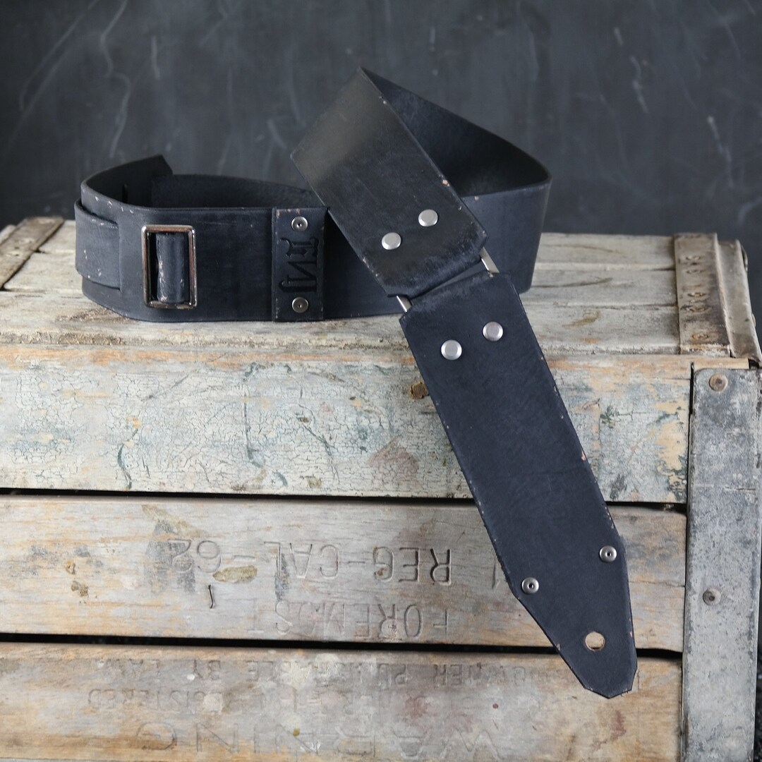 Relic Leather Guitar Strap. Loop Design. 2.5 Inches Wide. Aged Black - Etsy