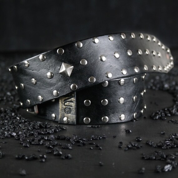 Studded Custom Leather Guitar Strap. Handmade. 2.5 | Etsy