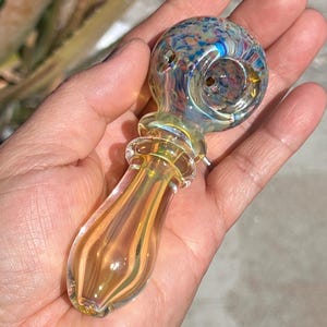 Cosmic Confetti Gold Fumed Ring Pipe / Glass Pipe / Color Change Pipe ...