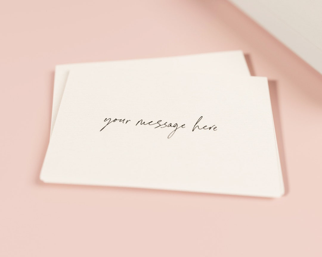 Custom Handwritten Style Note Card Letter for Valentines, Gifting ...