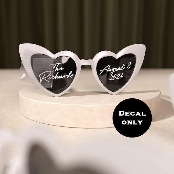 Wedding Decals Sunglasses - Etsy UK