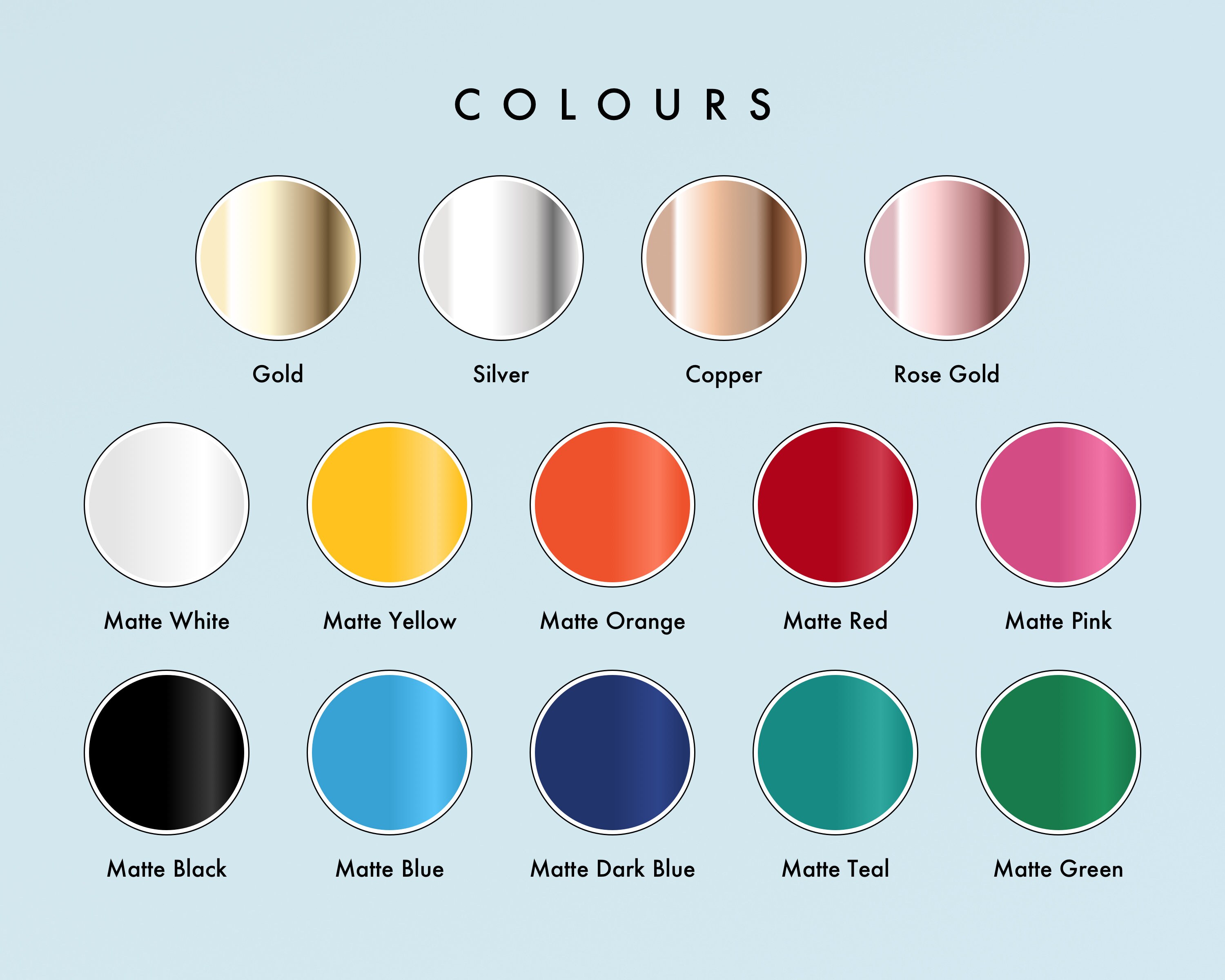 Personalised Name Sticker Decals in Metallic Chrome Foil Vinyl | Etsy