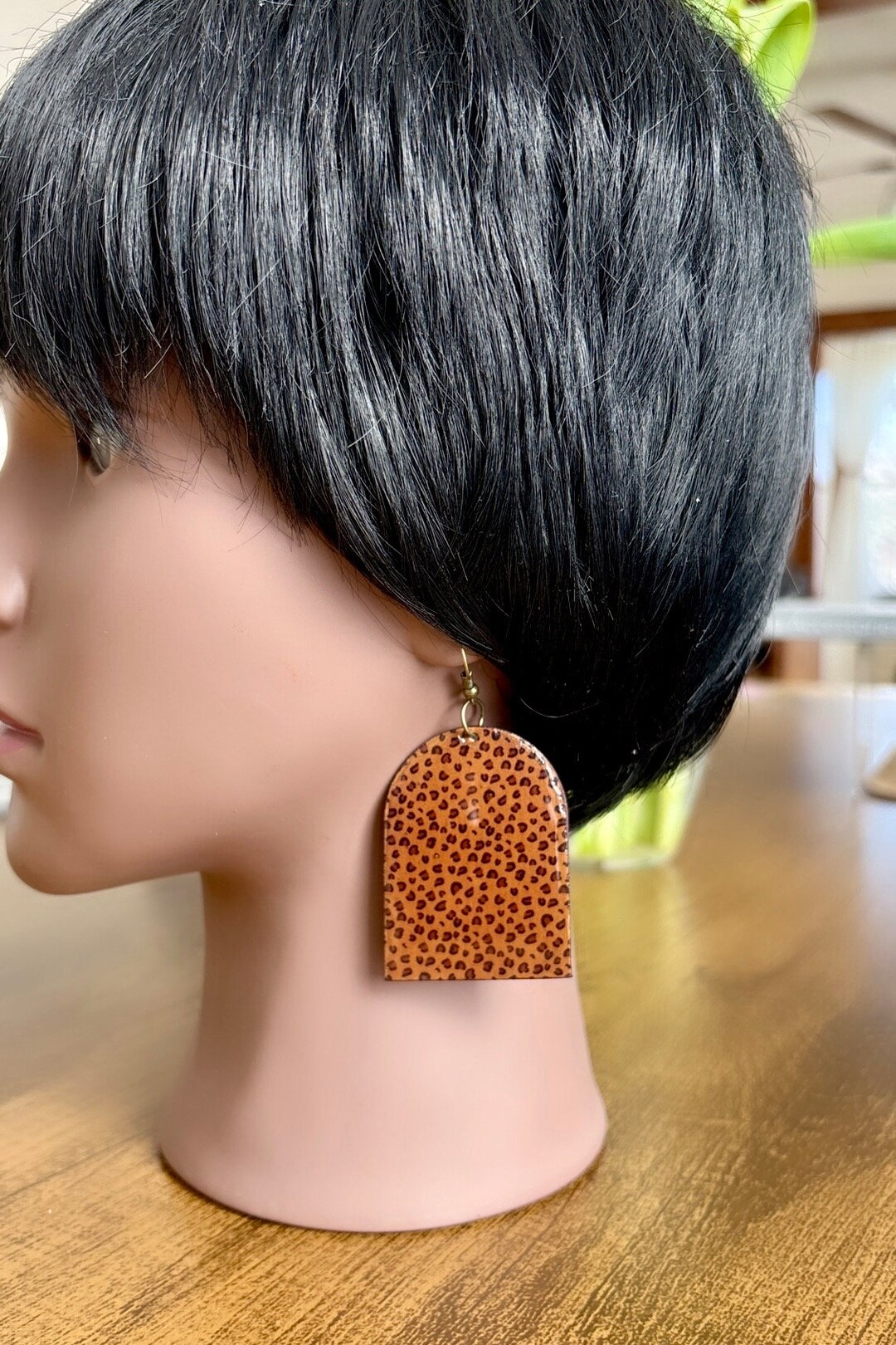 Statement Cheetah Earrings, Animal Print Acrylic Earrings, Afrocentric ...