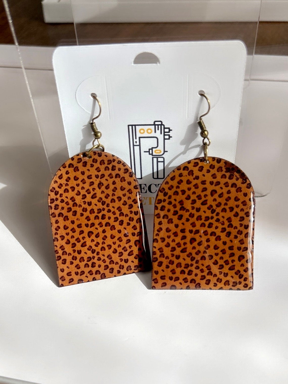 Statement Cheetah Earrings, Animal Print Acrylic Earrings, Afrocentric ...