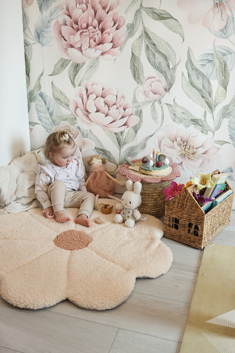 Children's Mat, Daisy Rug, Flower Mat, Decorative Pillow, Lamb Pillow ...