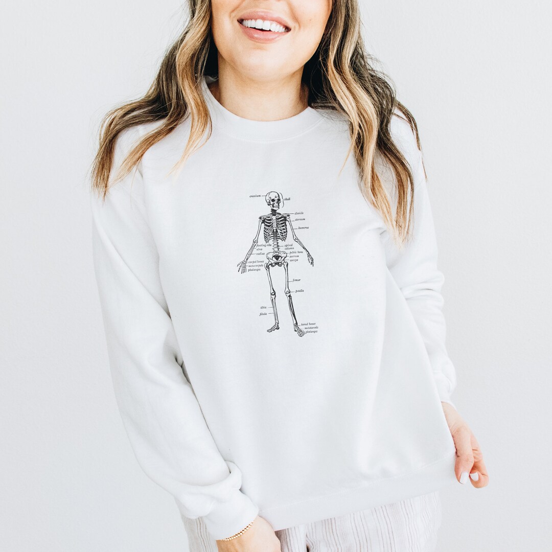 Skeleton Sweater Skeleton Sweatshirt Horror Shirt Spooky - Etsy UK