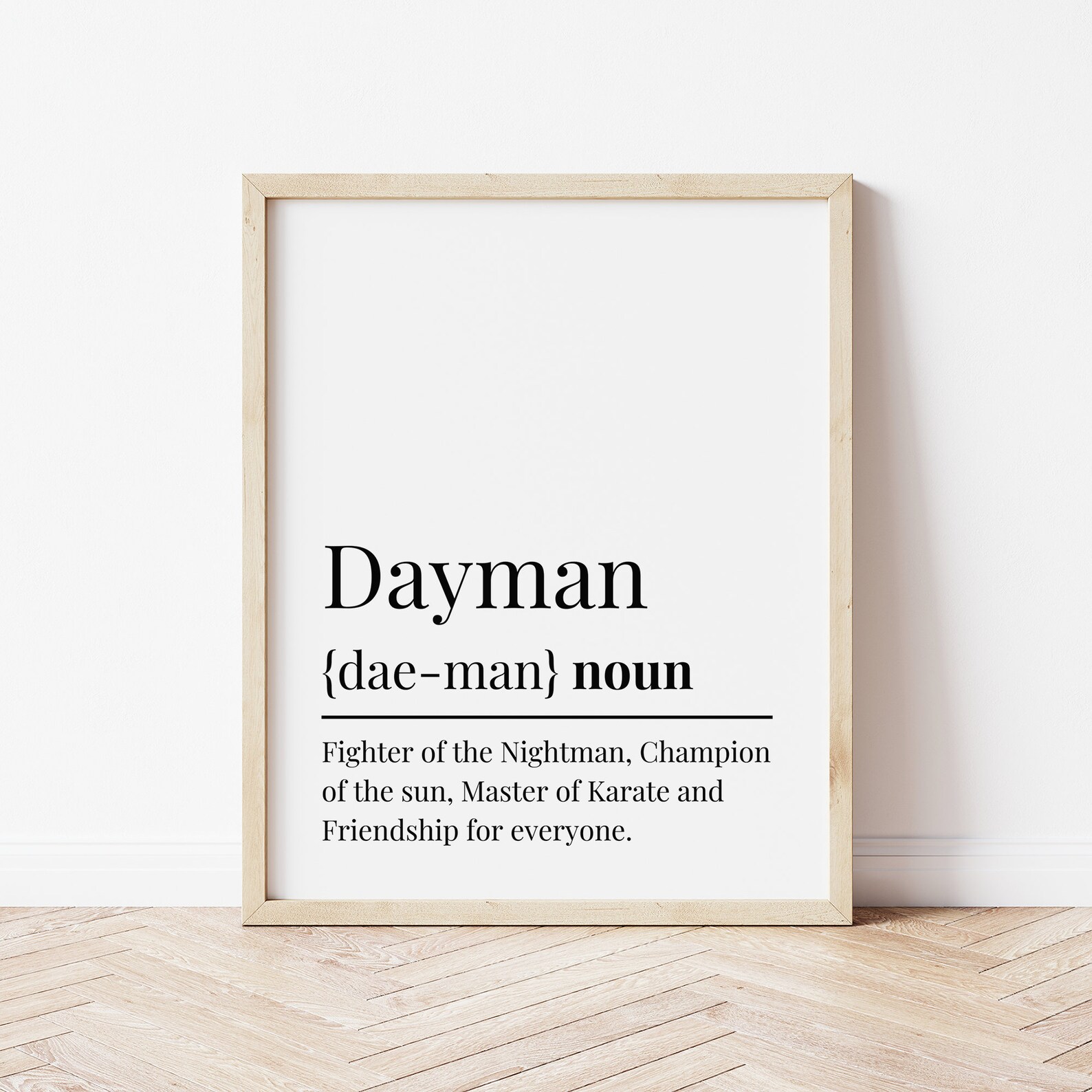 Dayman Definition Wall Art Dayman Print It's Always - Etsy