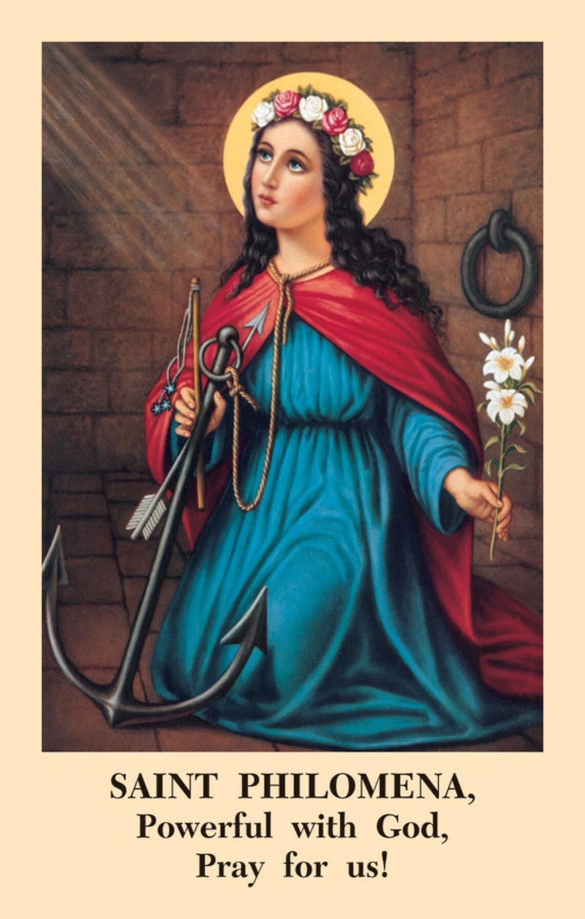 St. Philomena Prayer Card stphilomena saint stphilomenaprayercard ...